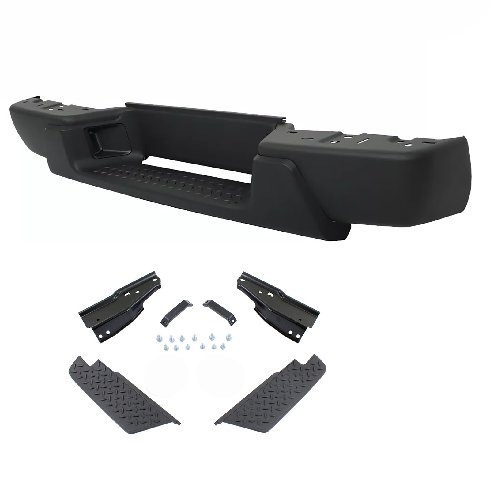 Black Rear Bumper Assembly Fit For Chevy Colorado 2004-2007 | eBay